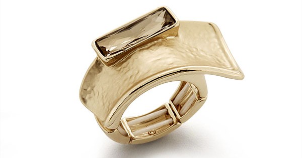 MLAN02 Folded Gold Ring